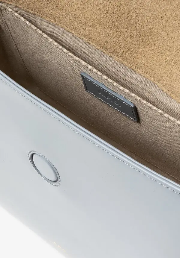 A.p.c. Virginie Flap Bag In Smooth Leather - Light Blue