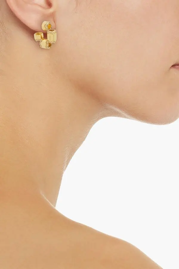 Zimmermann Tone Crystal Hoop Earrings