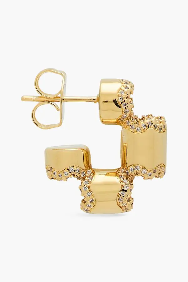Zimmermann Tone Crystal Hoop Earrings