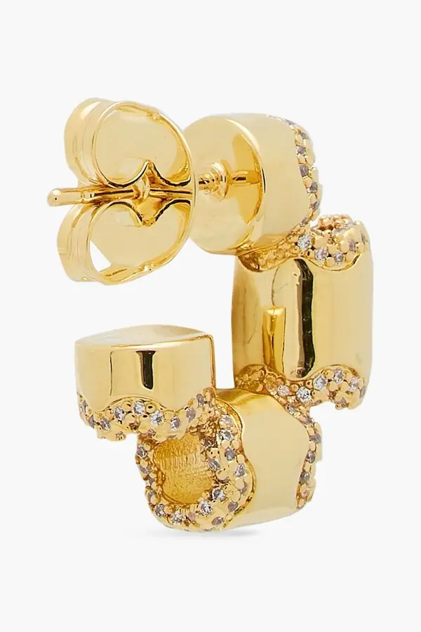 Zimmermann Tone Crystal Hoop Earrings