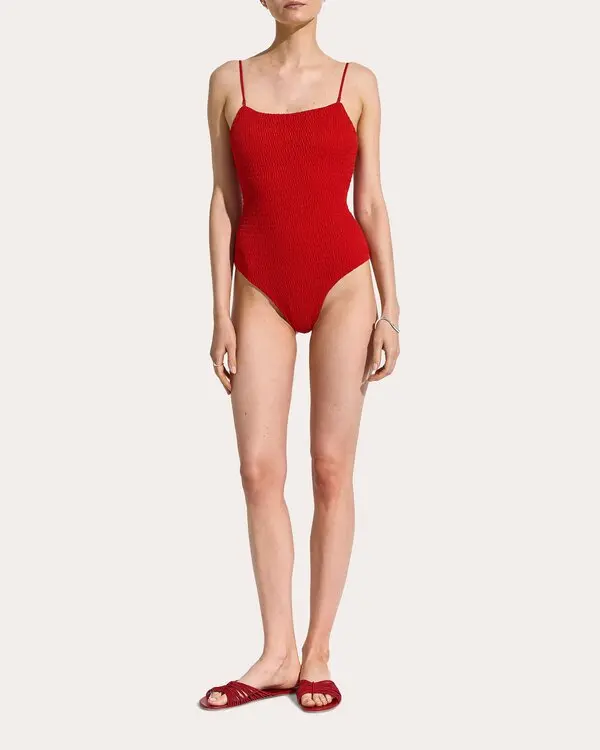 SEAQUELLE SWIM Cirrus Smocked One-piece