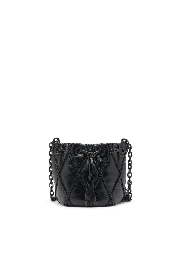 DIESEL® Charm-d Quilted Polyurethane Bucket Bag