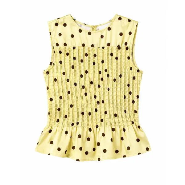 MIND TRAVELER Cora Polka Dot Top