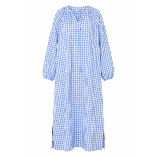 MIND TRAVELER Matilde Light Gingham Dress