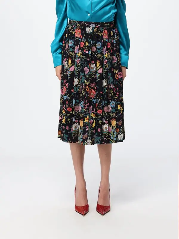 Gucci Floral Pleated Skirt - Black