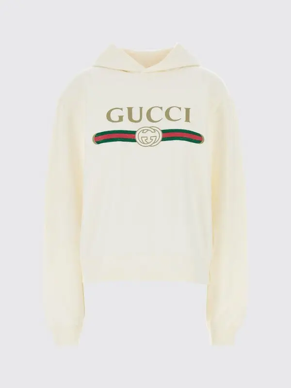 Gucci Cotton Blend Sweatshirt With Logo Detail