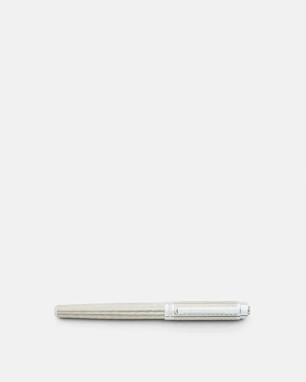 Versace Greca Signature Fountain Pen - Silver