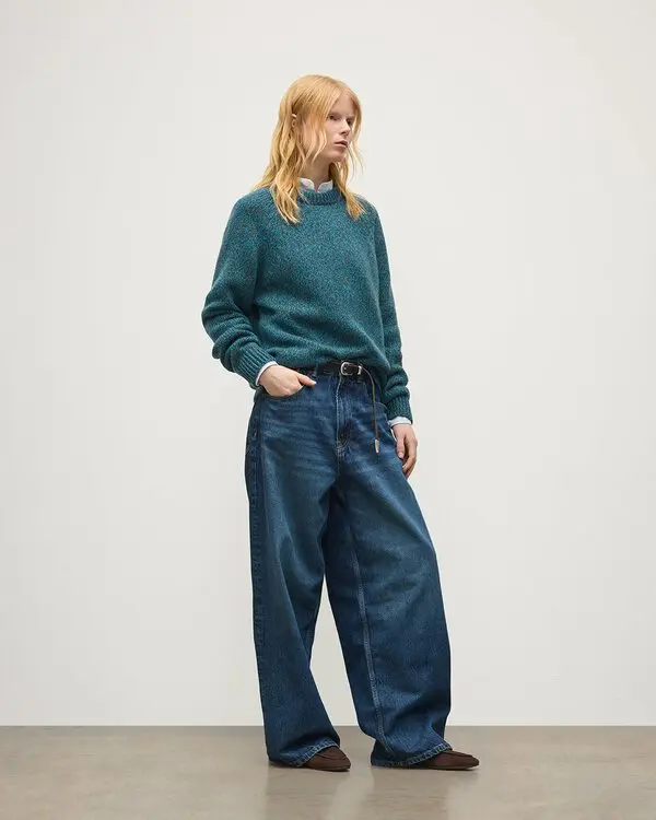 Johnstons Of Elgin Fyfe Bue Cashmere Jumper
