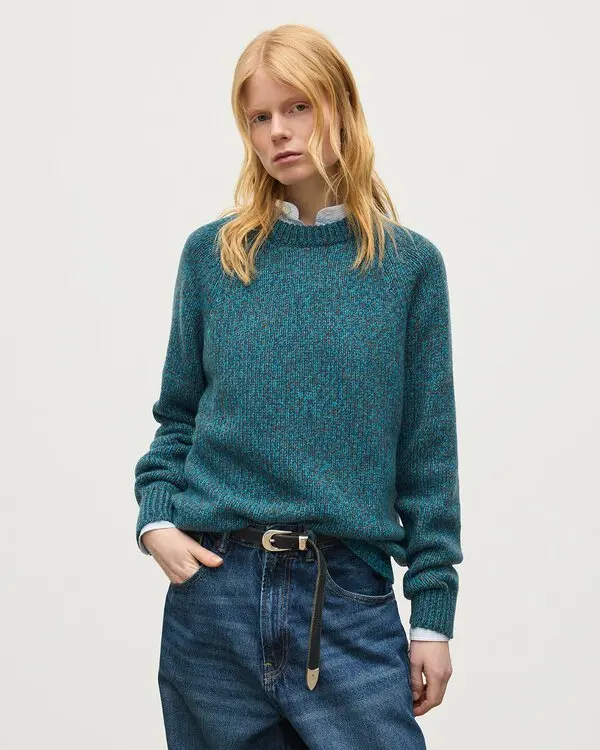 Johnstons Of Elgin Fyfe Bue Cashmere Jumper