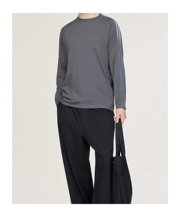 Y3 Oversized Gradient Stripes Long Sleeve T-shirt