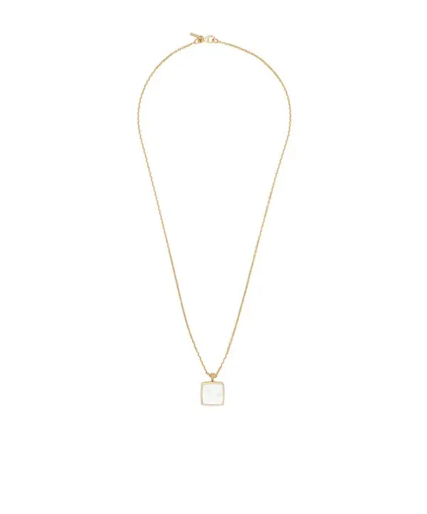Emanuele Bicocchi Square Mother Of Pearl Amulet Necklace - Yellow
