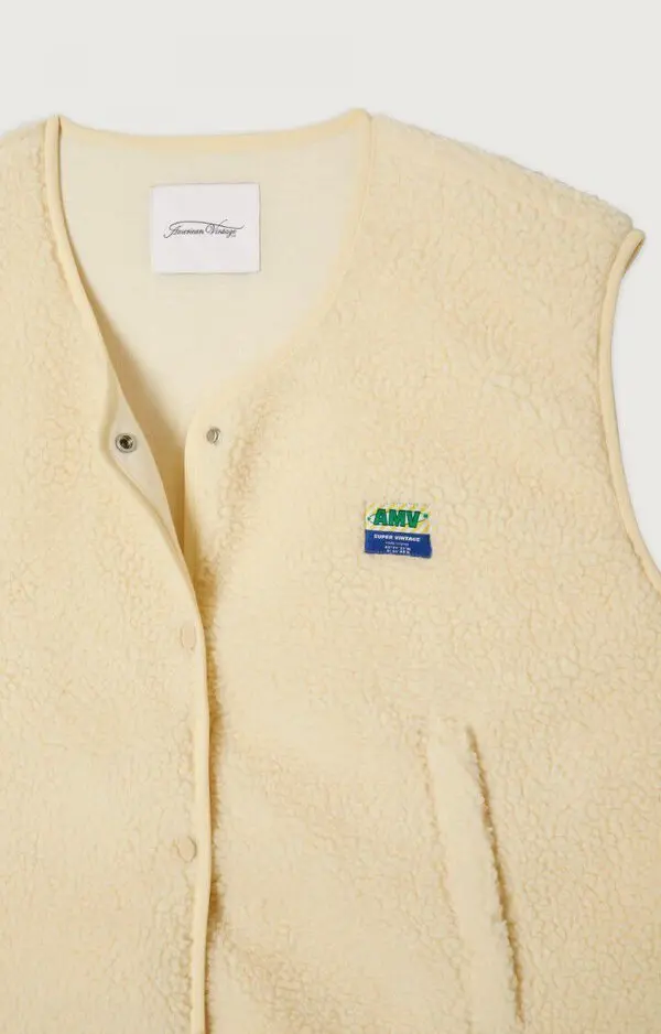 American Vintage Fleece Vest - Nude