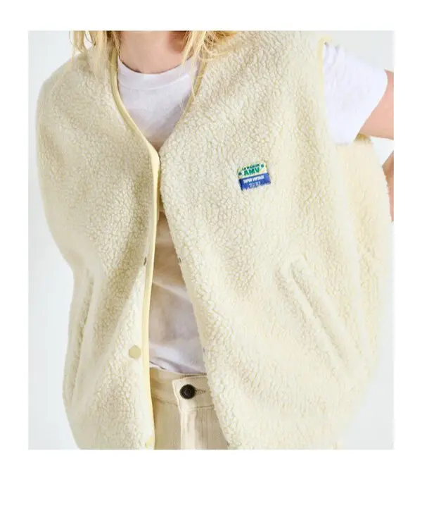 American Vintage Fleece Vest - Nude
