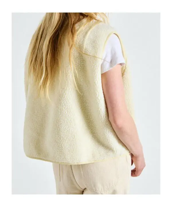 American Vintage Fleece Vest - Nude