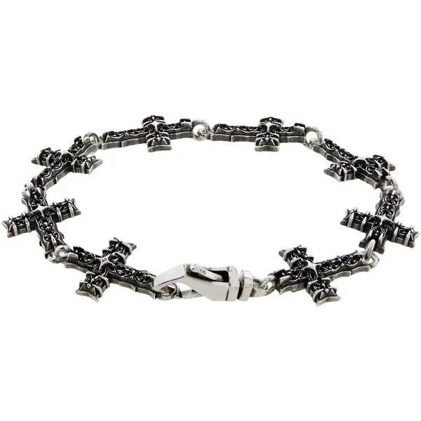 Emanuele Bicocchi Multi Notre-dame Cross Bracelet
