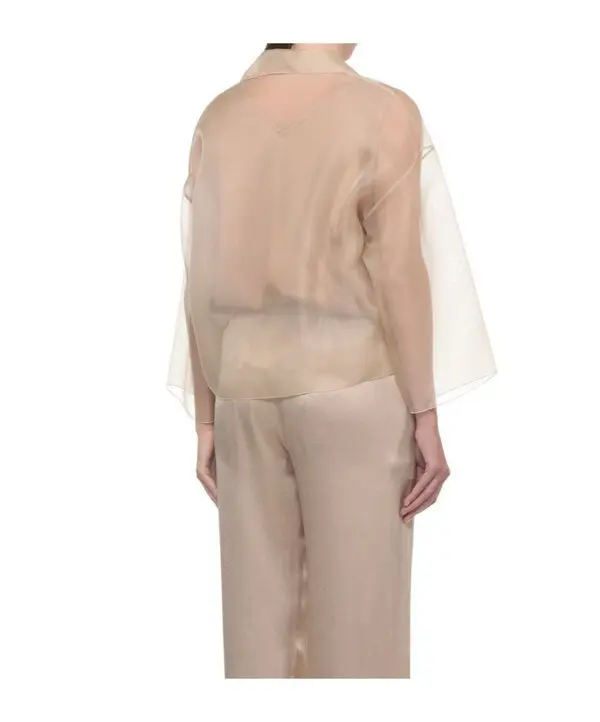 Antonelli Firenze Emma Sheer Silk Blazer