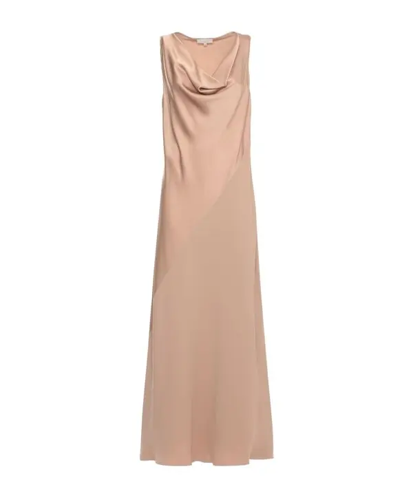 Antonelli Firenze Mandi Draped Maxi Dress - Beige