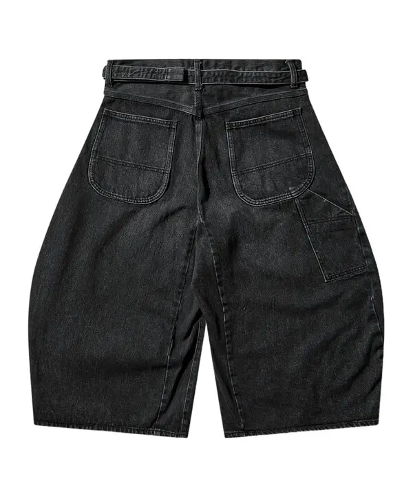 Sacai Belted Barrel-leg Shorts