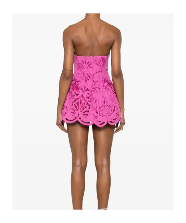 Giuseppe Di Morabito Cut-out Floral-embroidered Mini Dress