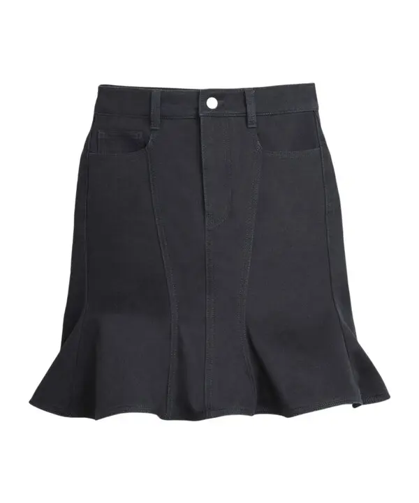 Marc Jacobs High-waisted Fluted Cotton Skirt - Black