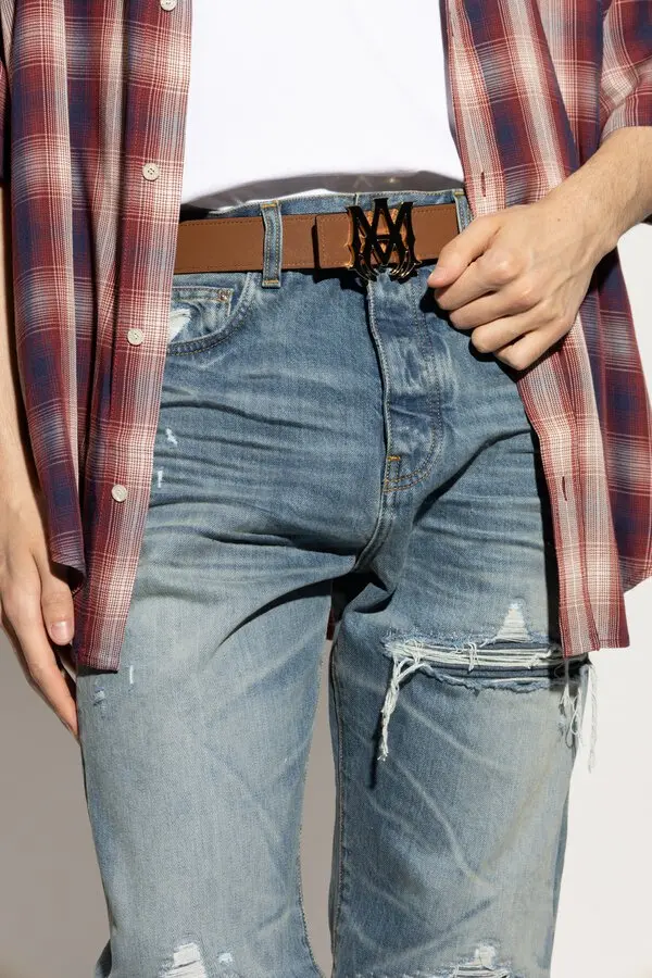 Amiri Reversible Leather Belt