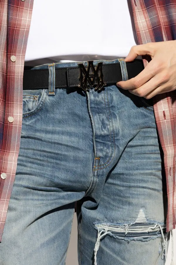 Amiri Reversible Leather Belt