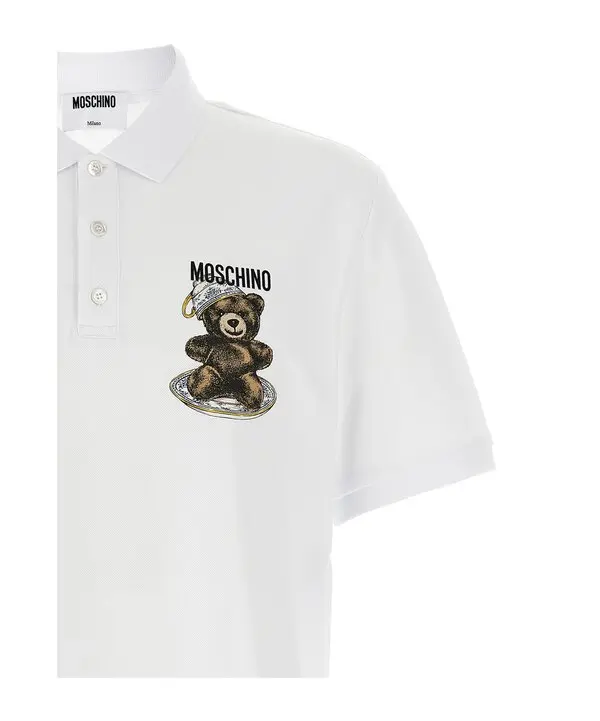 Moschino Printed Press Polo Shirt