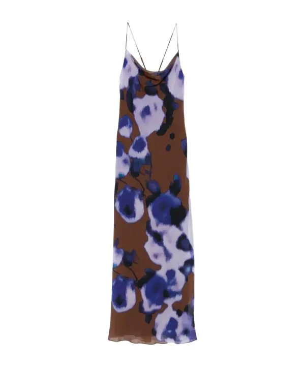 Patrizia Pepe Floral-print Dress - Blue