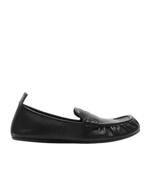 Acne Studios Penny-slot Leather Loafers - Black