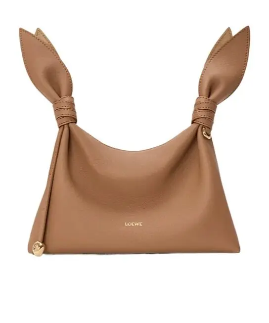 Loewe Mini Scarf Bag In Smooth Calfskin - Mocha