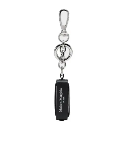 MAISON MARGIELA Leather Dice Keyrings - Black