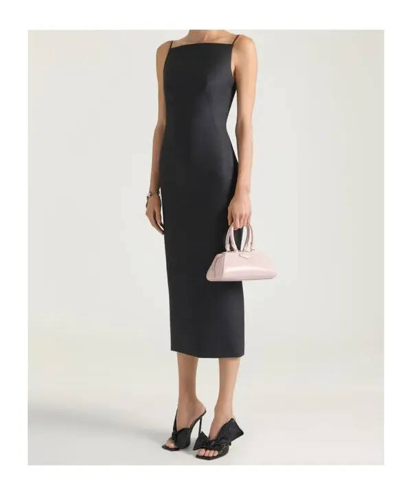 Givenchy Sliced Midi Dress In Wool