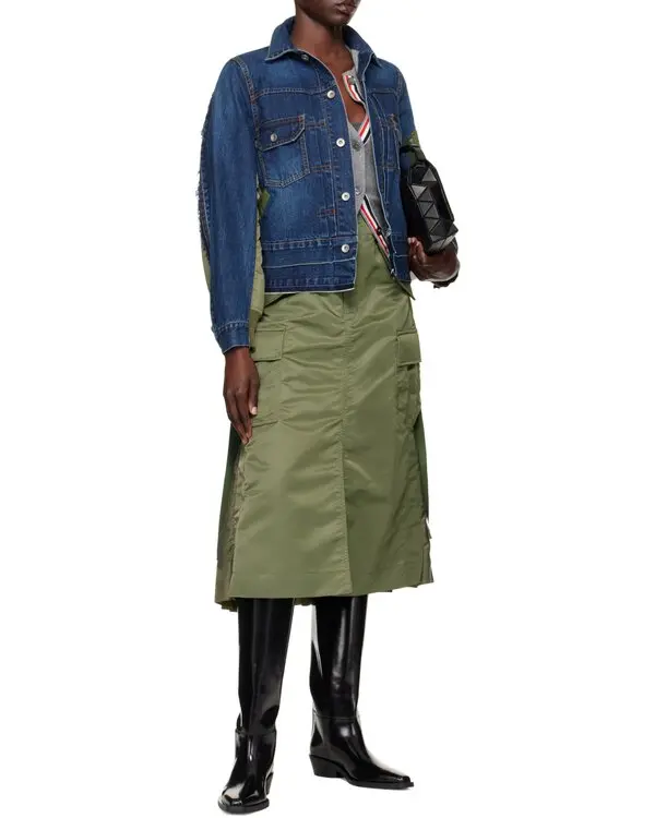 Sacai Panelled Denim Jacket