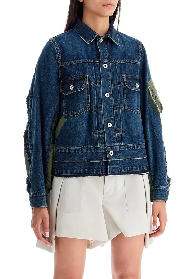 Sacai Panelled Denim Jacket