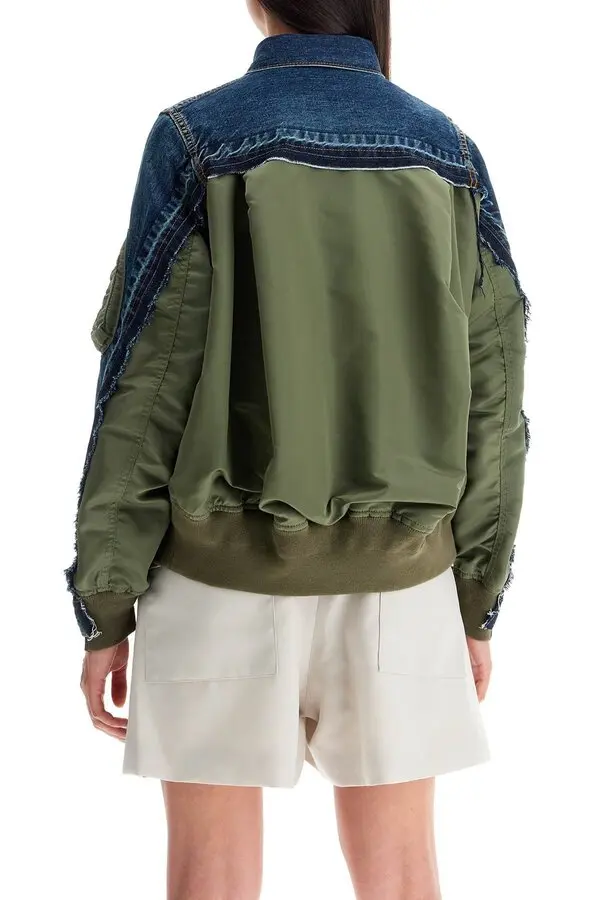 Sacai Panelled Denim Jacket