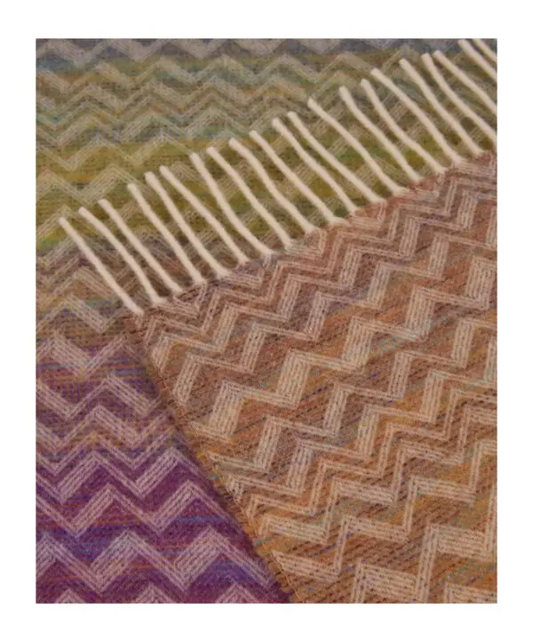 Missoni Zig-zag Striped Fringed Throw