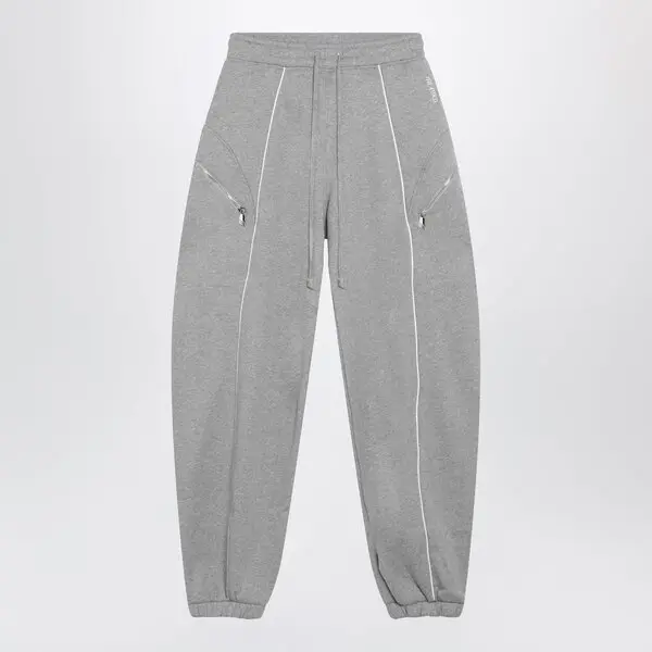 Attico Cotton Jersey Jogger Pants - Gray