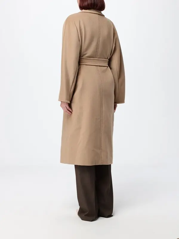 Max Mara Double Breasted Belted Coat - Brown