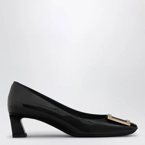 ROGER VIVIER Patent Leather Trompette Pumps - Black