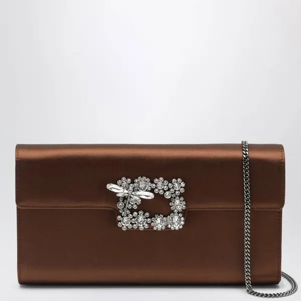 ROGER VIVIER Efflorescence Clutch In Satin