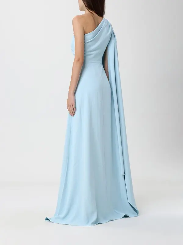 Solace London One-shoulder Cape Dress