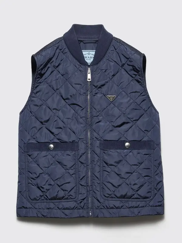 Prada Quilted Waistcoat - Blue