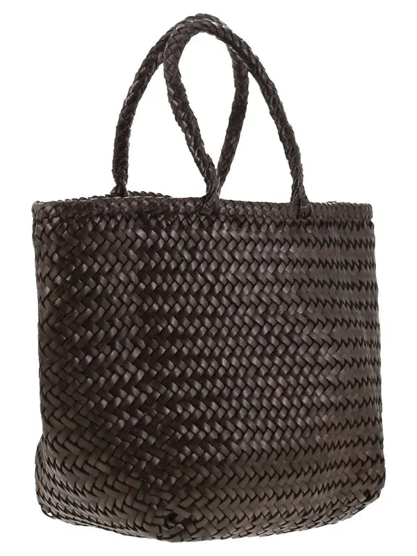 Dragon Diffusion Grace Basket Small Woven Leather Bag