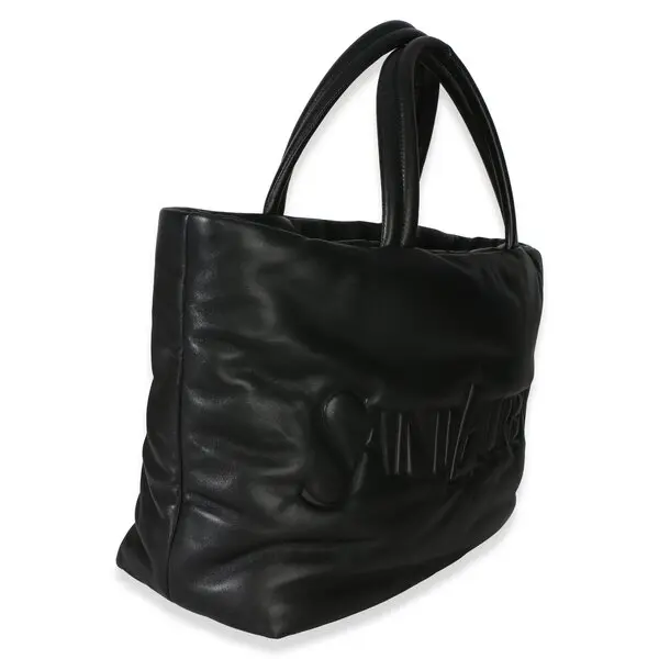 Saint Laurent Puffy Nappa Logo Tote