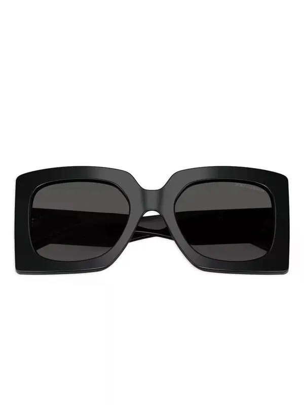 Dolce & Gabbana Embellished Square-frame Sunglasses - Black