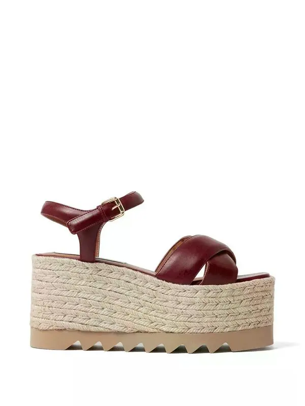 Stella McCartney Elyse Crossover-strap Platform Sandals