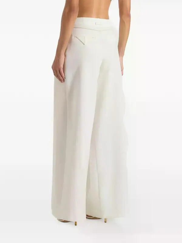 Manière De Voir Manìere De Voir Flora Box-pleat Wide-leg Belted Pants