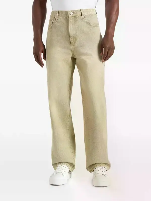 Manière De Voir Relaxed Fit Washed Denim Jeans