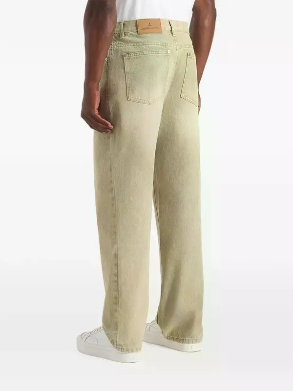 Manière De Voir Relaxed Fit Washed Denim Jeans
