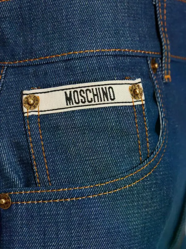 Moschino Patch Tapered Jeans